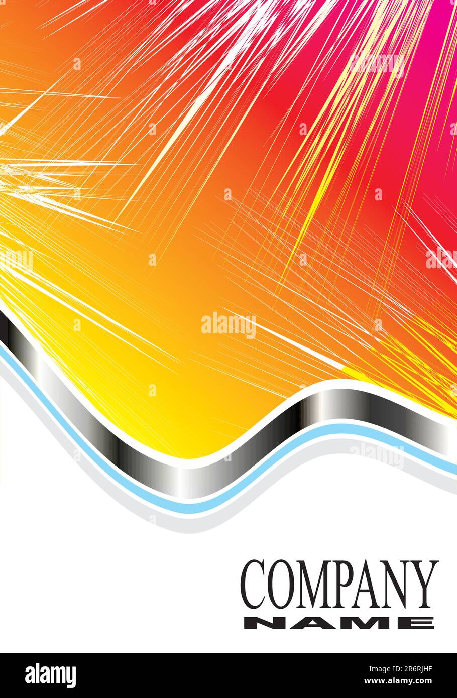 Colorful Business Background with abstract waves motive Stock Vector ...
