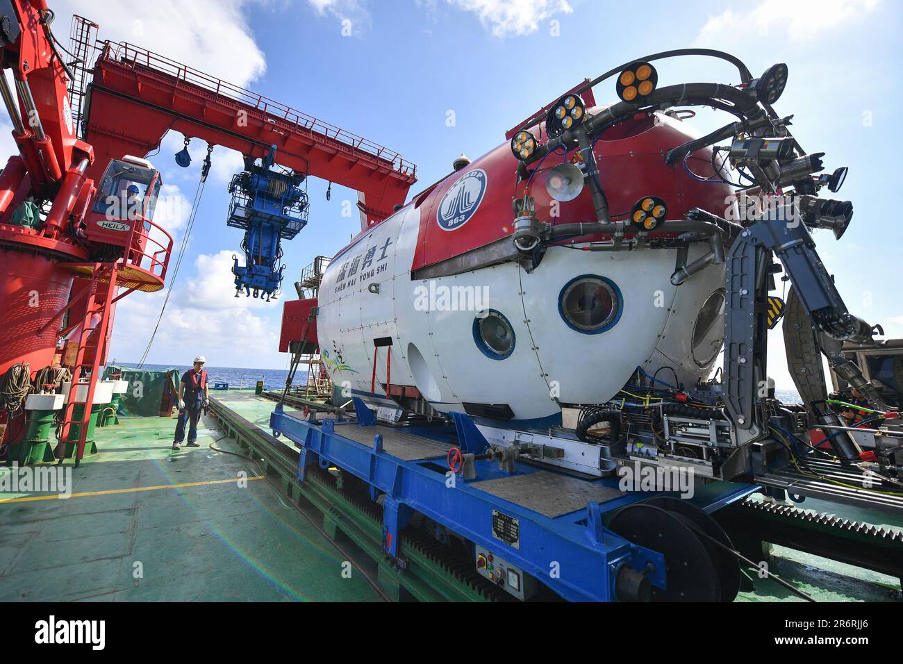 Aboard Tan Suo Yi Hao. 26th May, 2023. This photo taken on May 26, 2023 ...