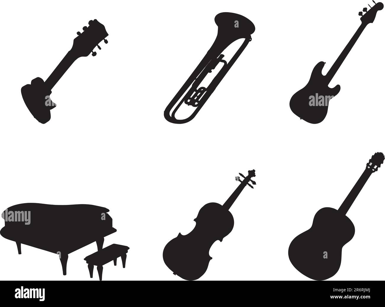 Musical instrument gallery Stock Vector Images - Alamy