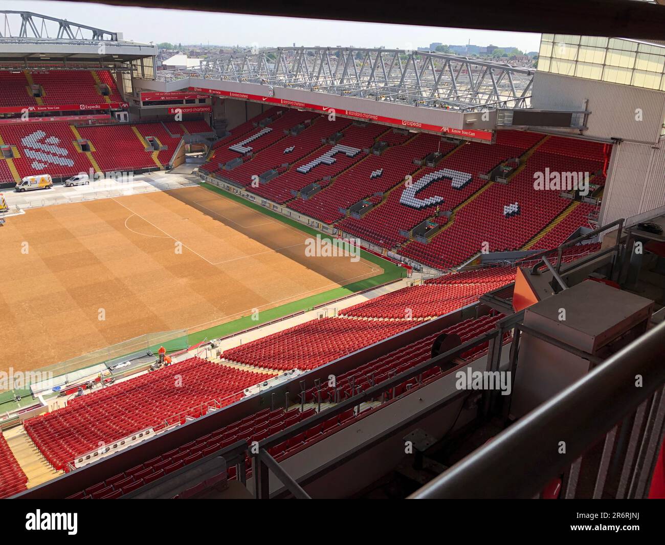 Anfield Stadium Home of Liverpool FC Stock Photo - Alamy