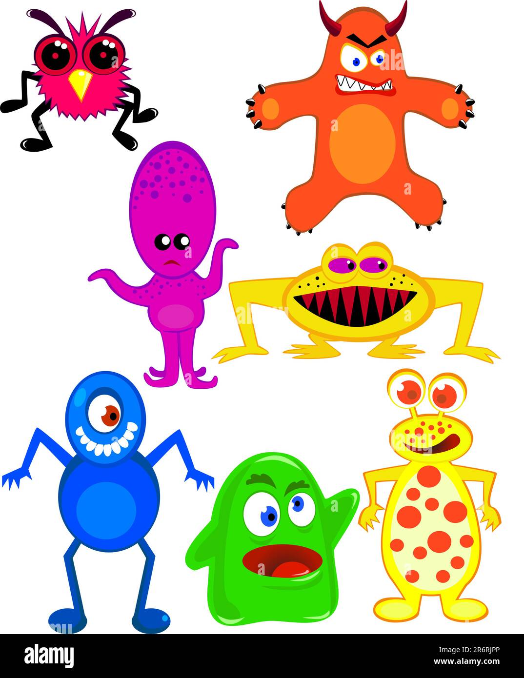 Colorful monster illustration hi-res stock photography and images - Alamy
