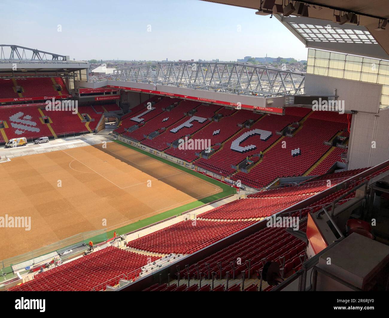 Anfield Stadium Home of Liverpool FC Stock Photo - Alamy
