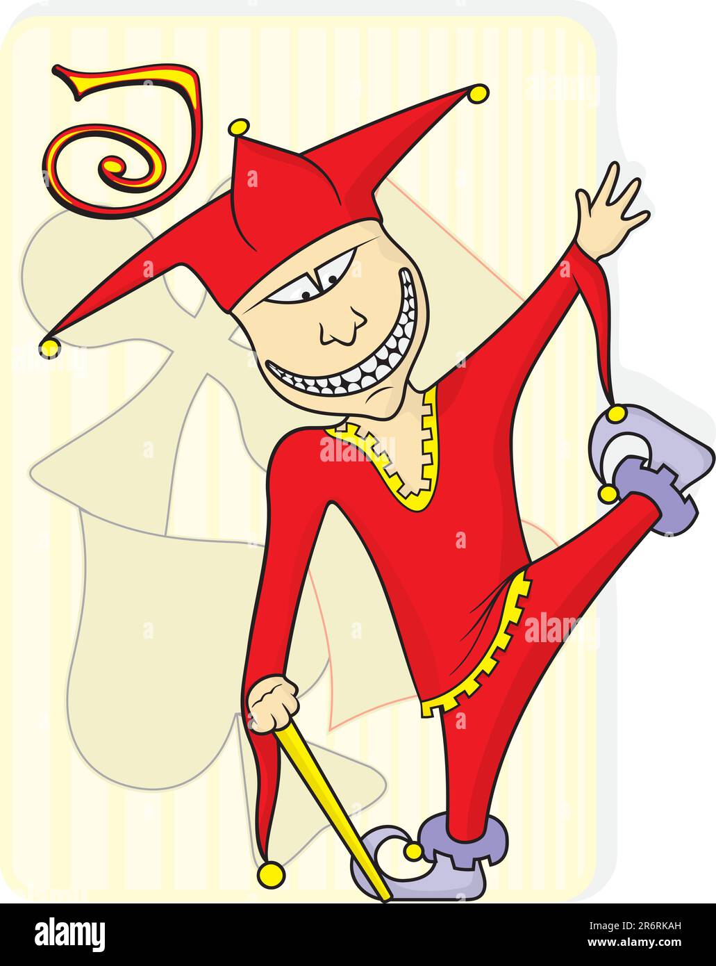 The joker playing card Stock Vector Images - Alamy