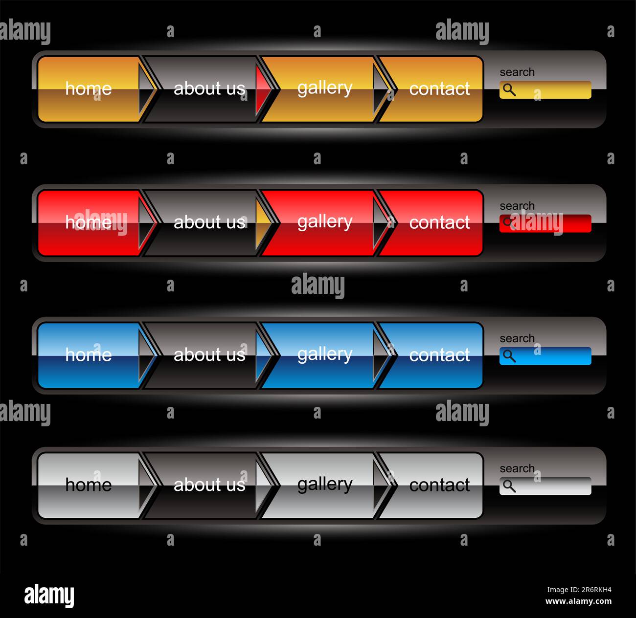 Editable website vector buttons Stock Vector Image & Art - Alamy