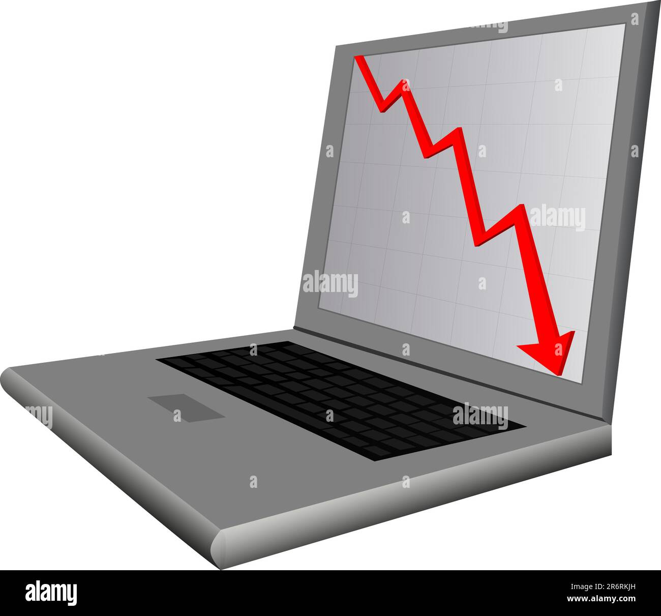 Displaying red downward arrow hi-res stock photography and images - Alamy