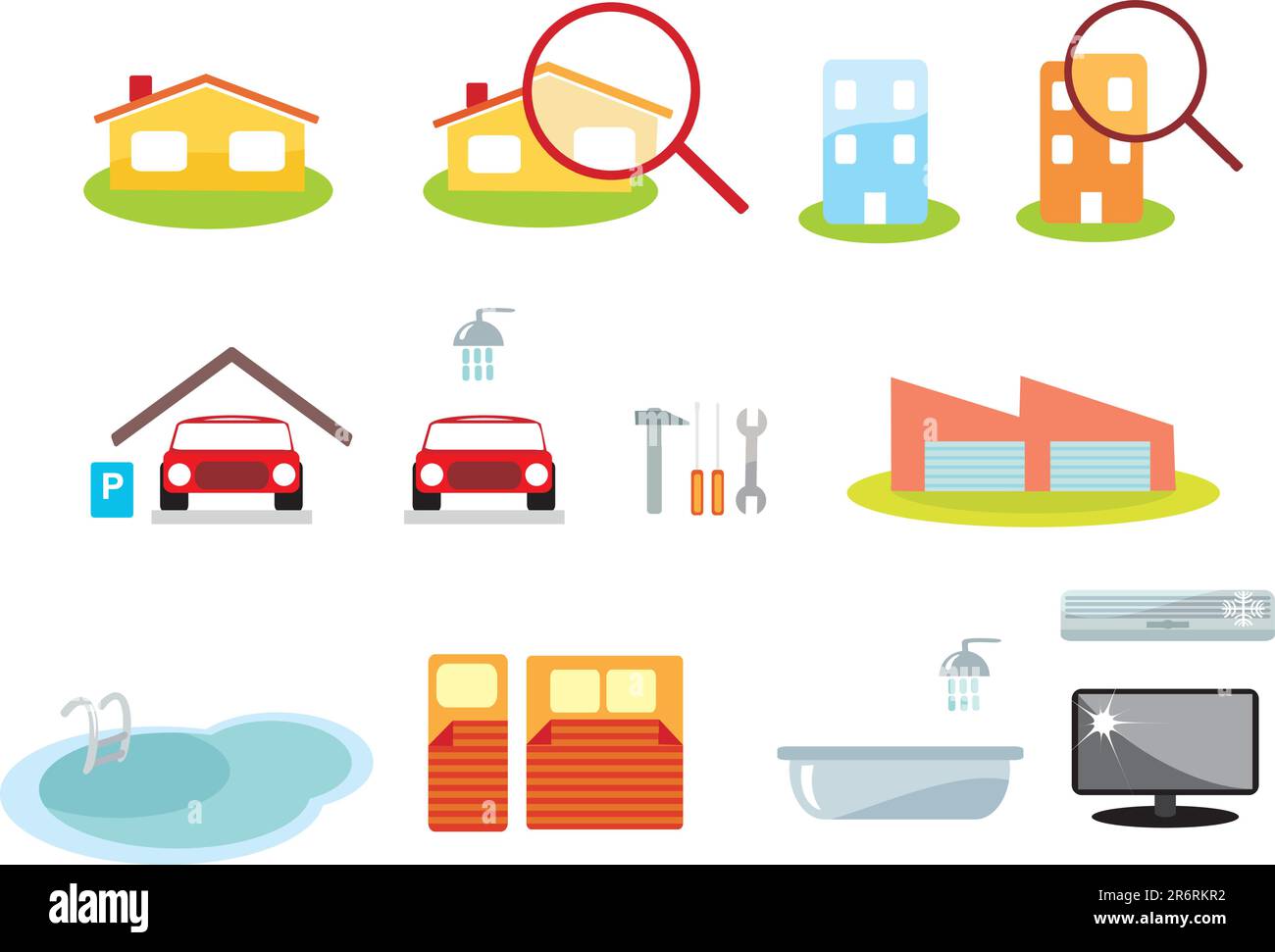 vector icon set Stock Vector Image & Art - Alamy