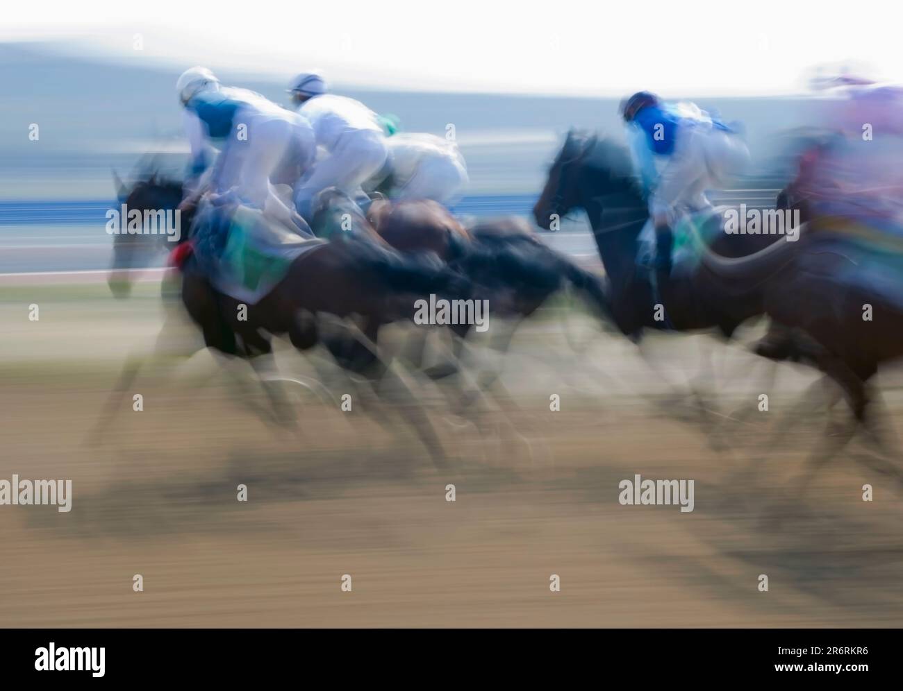 Race horses at speed Stock Photo - Alamy
