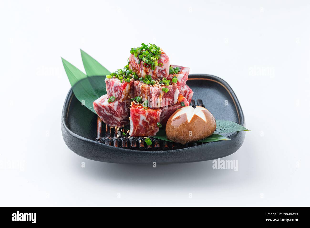 diced wagyu beef cubes for Japanese bbq or Korea bbq。 Stock Photo - Alamy