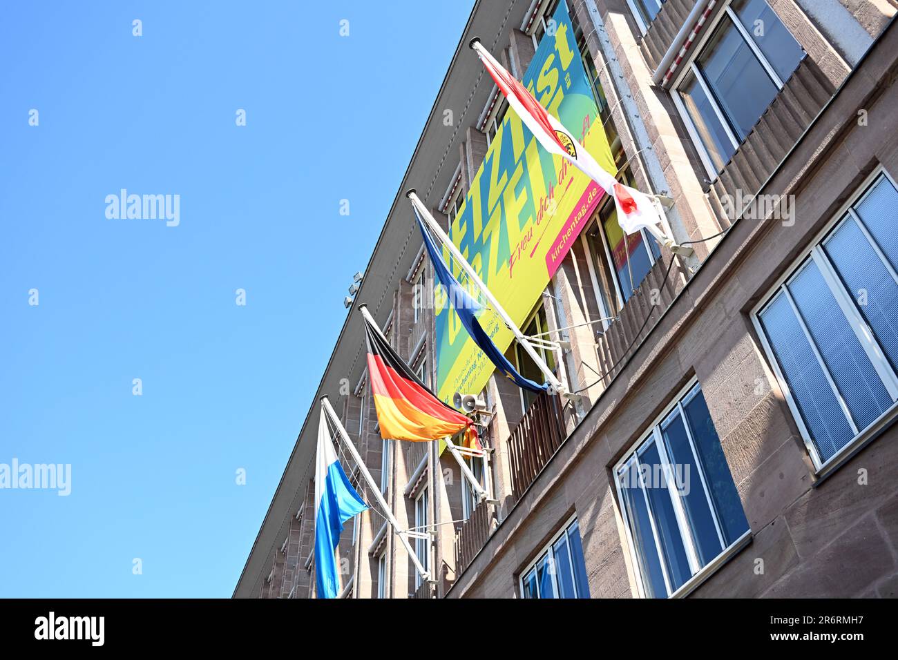 Nuremberg, Germany. 11th June, 2023. A banner reading "Now is the time ...