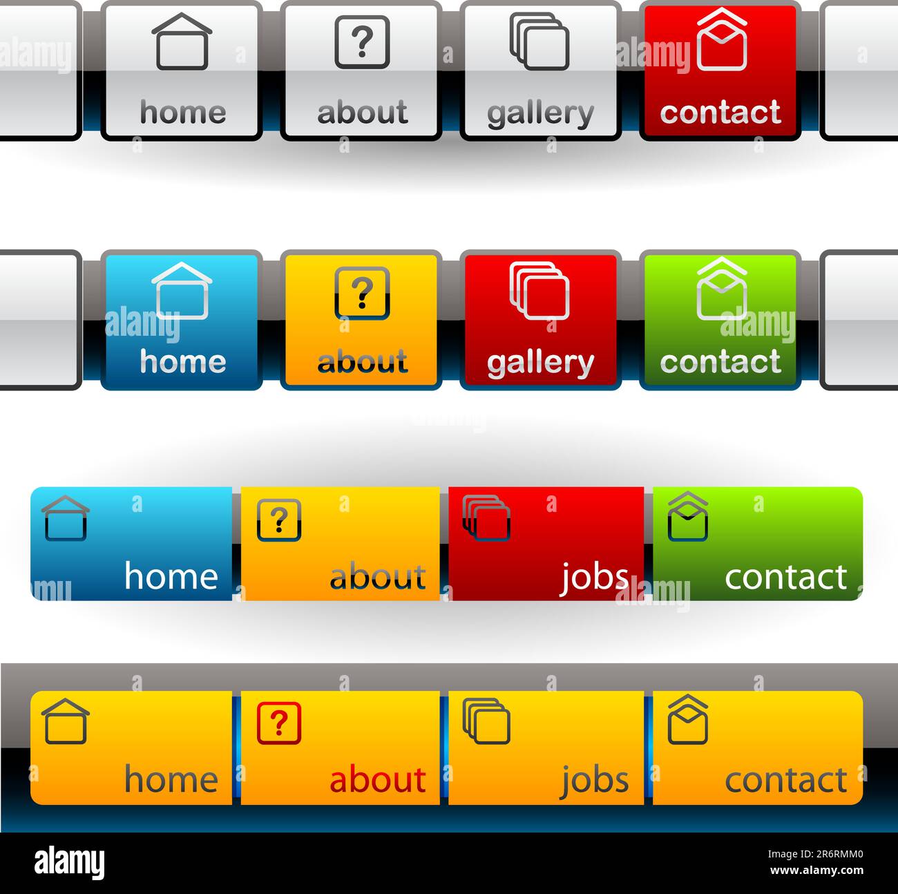 Editable website vector buttons Stock Vector Image & Art - Alamy