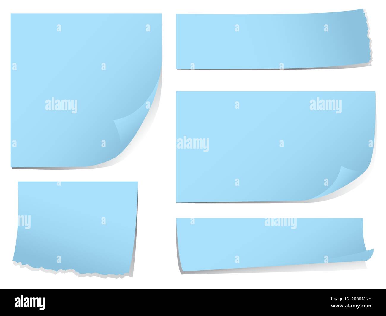 Sticky memo notes set. Please check my portfolio for more stationery ...