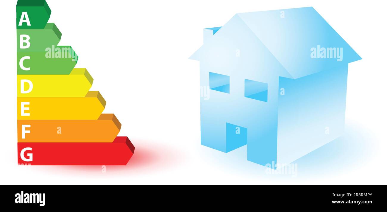 House with energy ratings Stock Vector Image & Art - Alamy