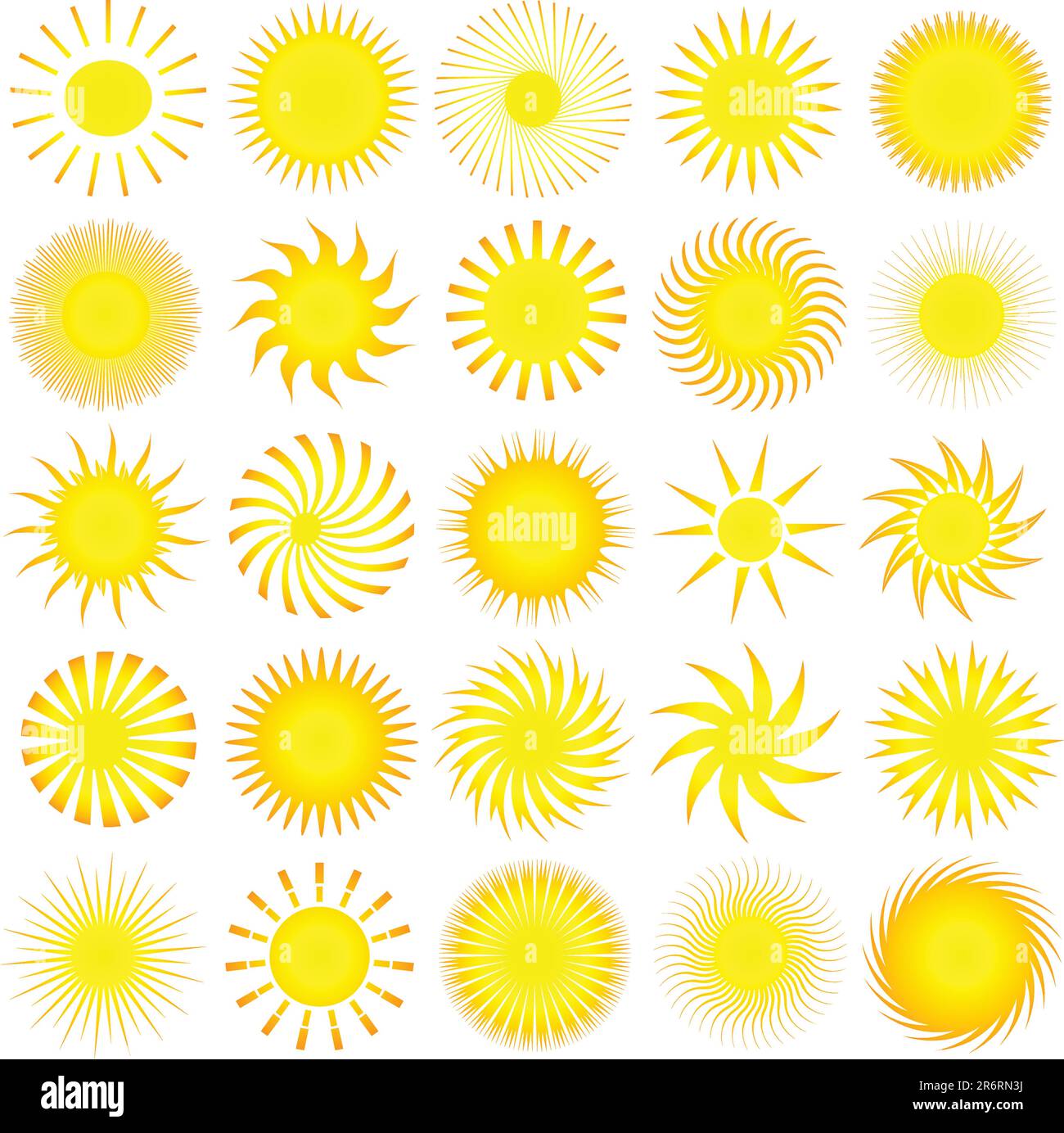 Lots of different sun icons Stock Vector Image & Art - Alamy