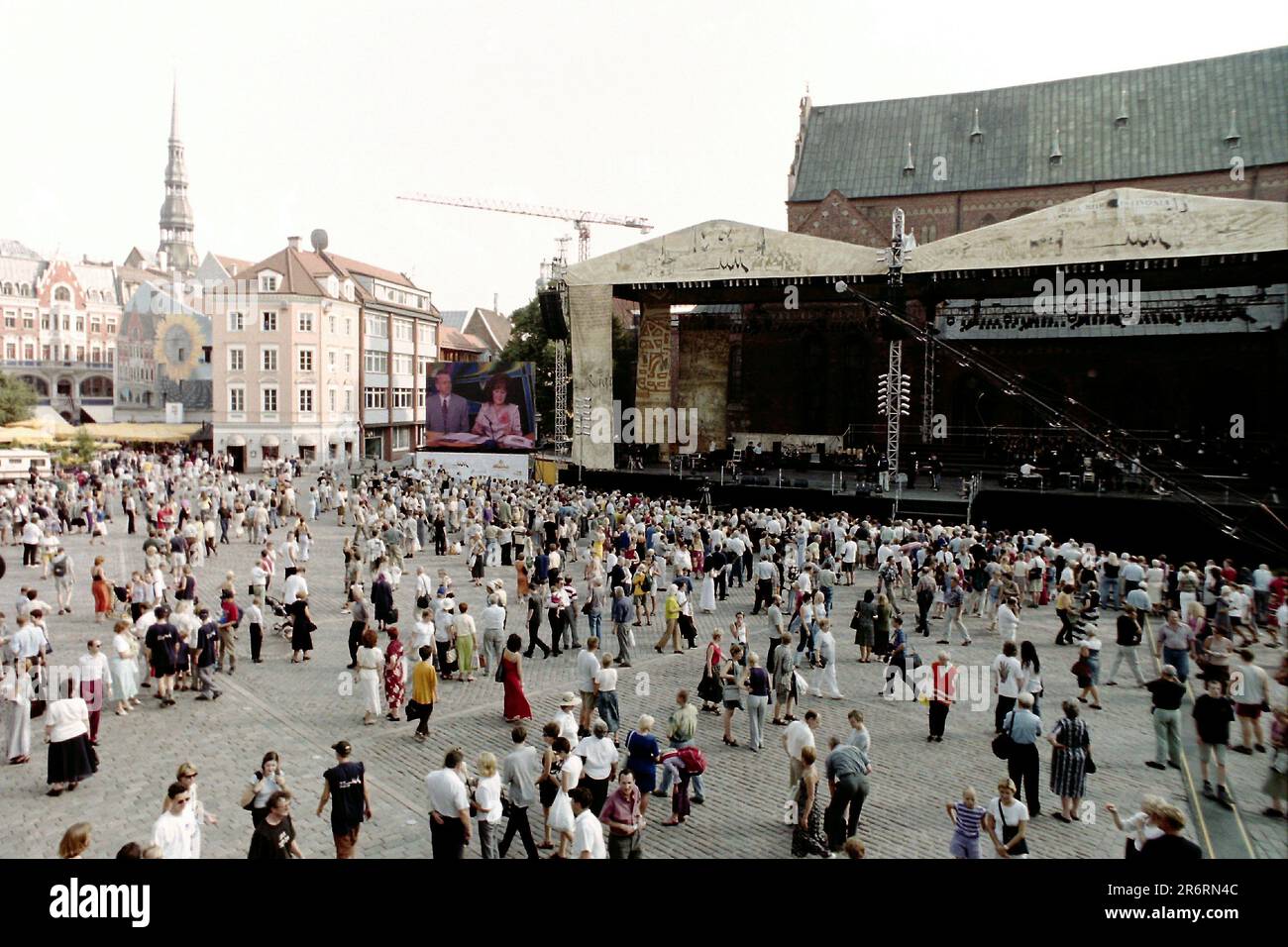 Festivities at the Dome Square in Riga in honor of the 800th ...