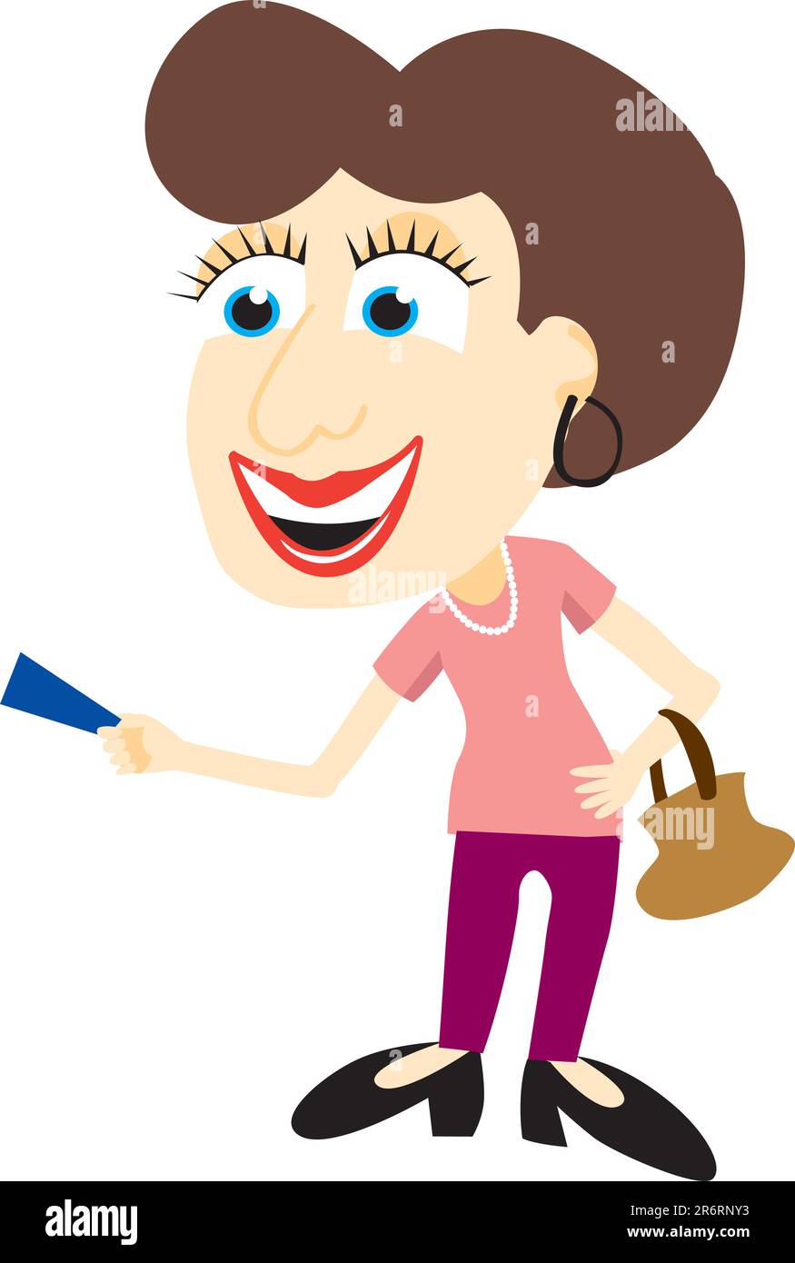 Lady using Stock Vector Images - Alamy