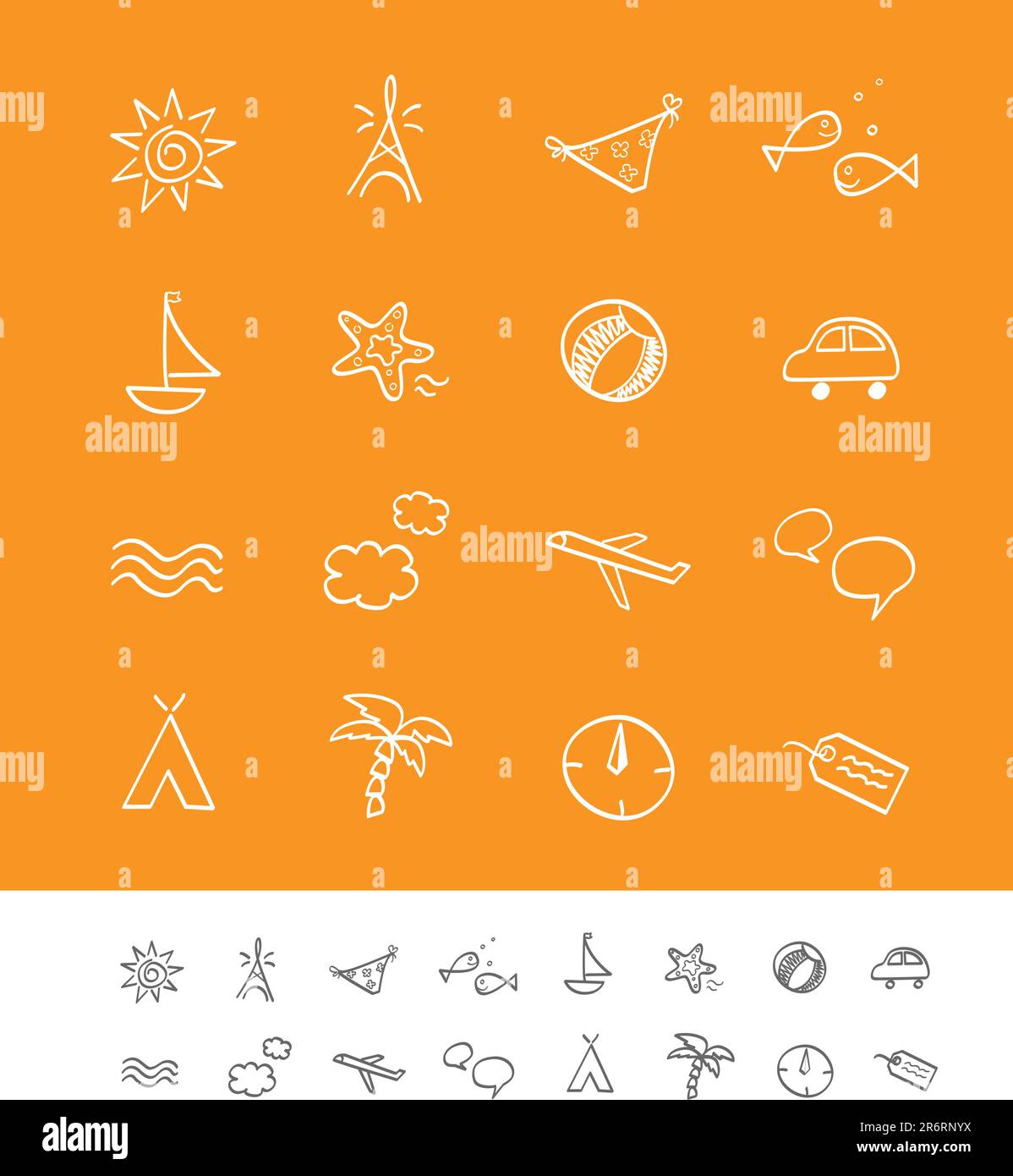 Vector icon pack for webpages and magazines Stock Vector Image & Art ...