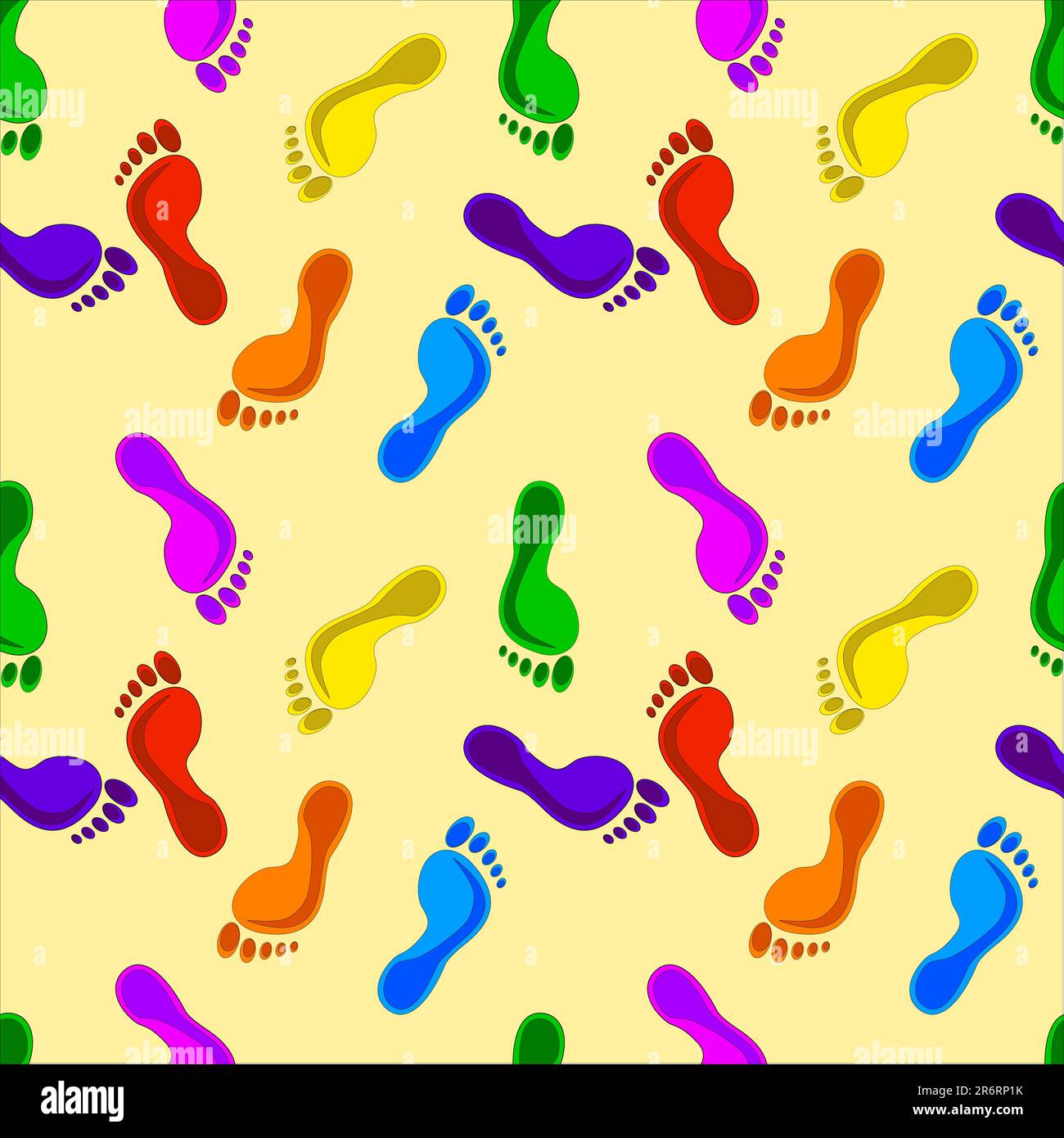 vector illustration. Seamless footprints background Stock Vector Image ...