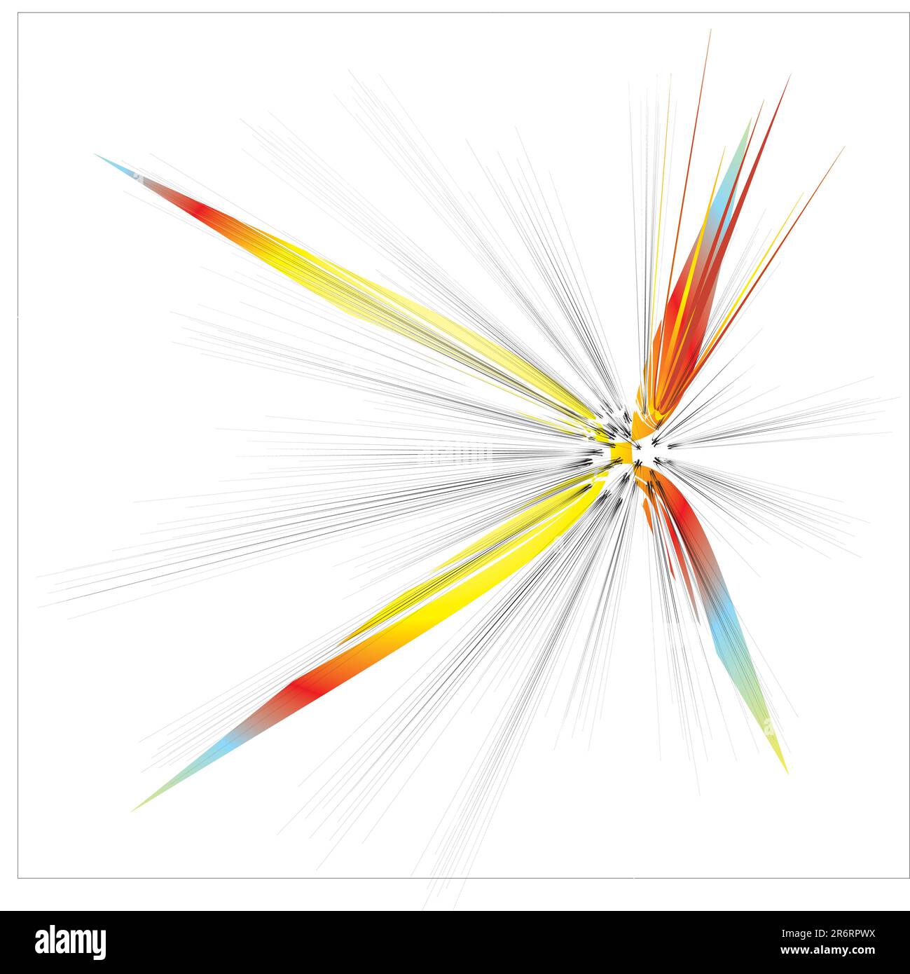 Colorful Abstract Rays Explosion Background Stock Vector Image & Art ...