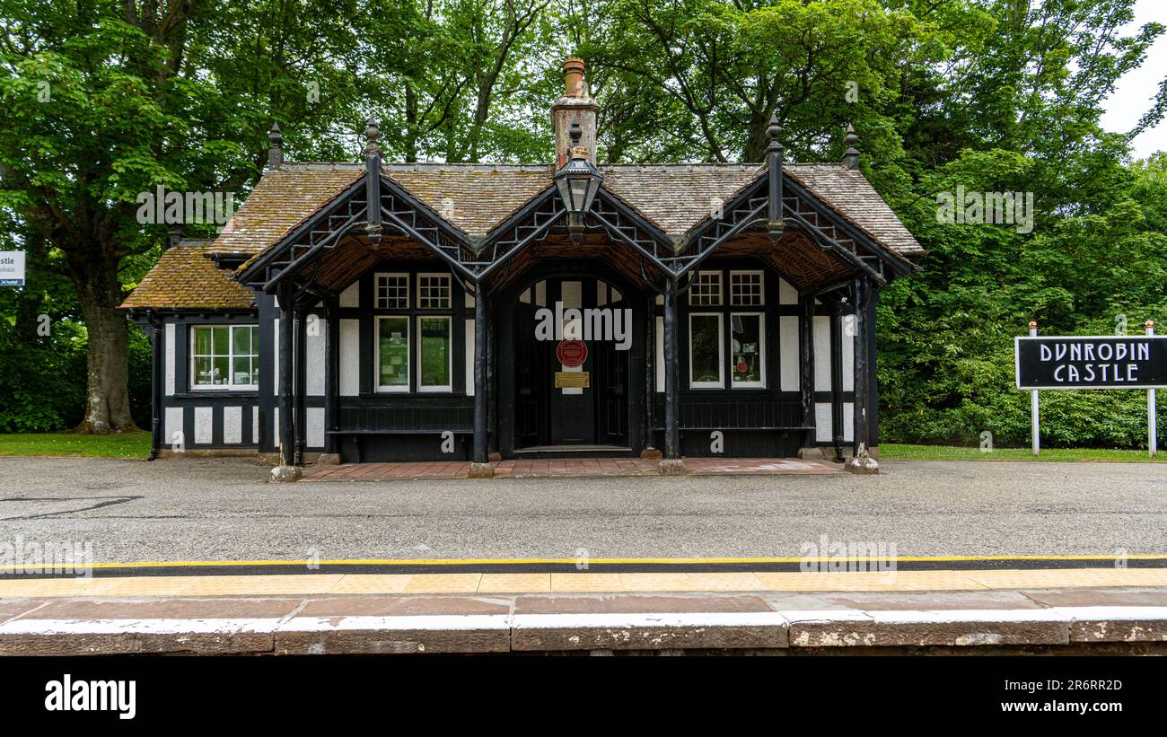 Rogart Railway station Scotland Stock Photo - Alamy