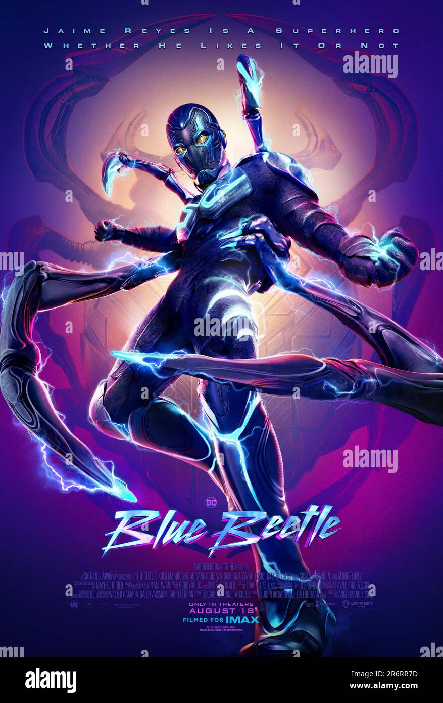 Blue Beetle movie poster Stock Photo - Alamy