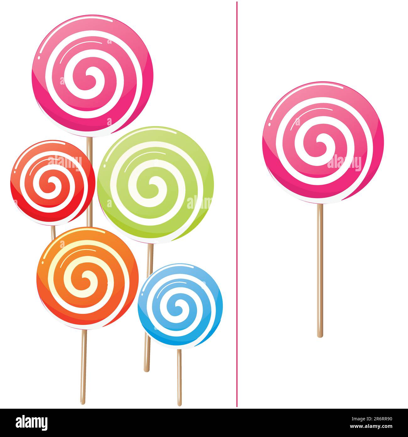 Delicious lollipop collection Stock Vector Image & Art - Alamy