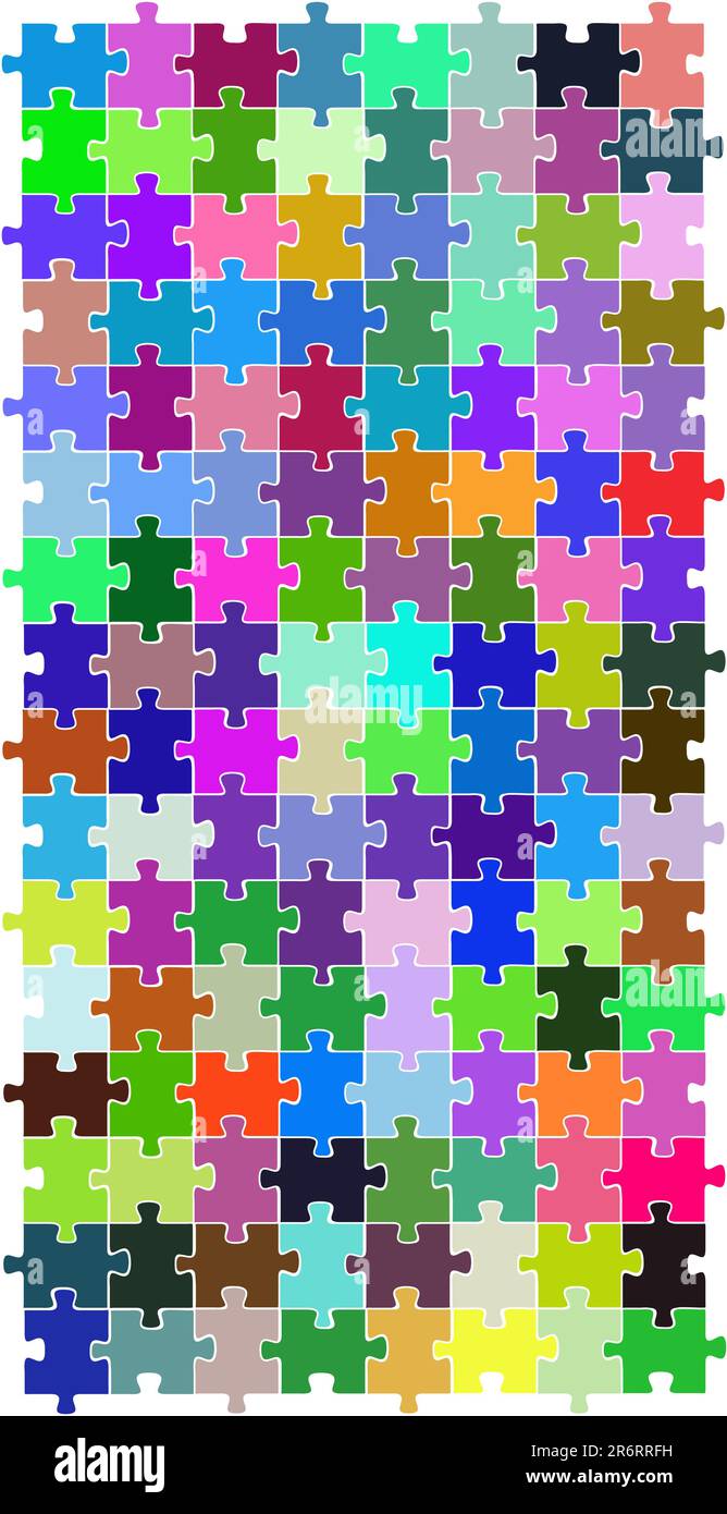 puzzle color vector illustration Stock Vector Image & Art - Alamy