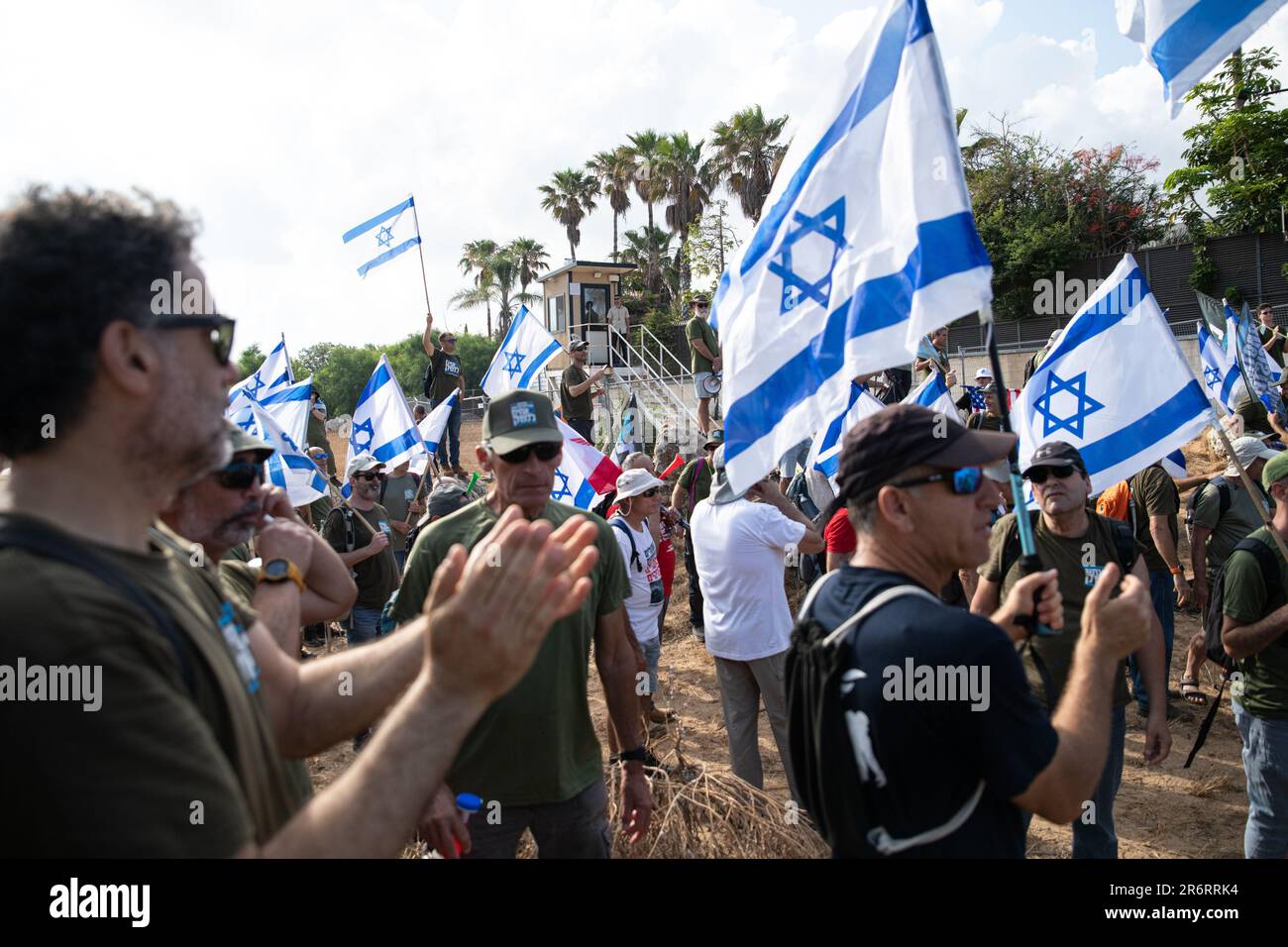 Israel. 11th June, 2023. Israeli reservist members of the “Brothers in ...