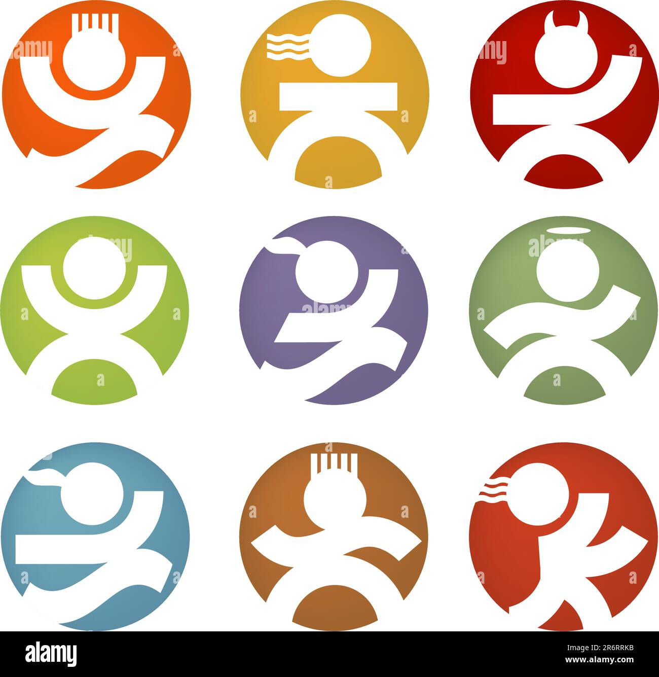 Colorful, people icons -- easy to change colors. More like this in my ...