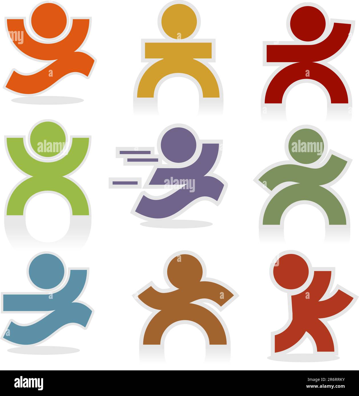 Colorful, people icons -- easy to change colors. More like this in my ...