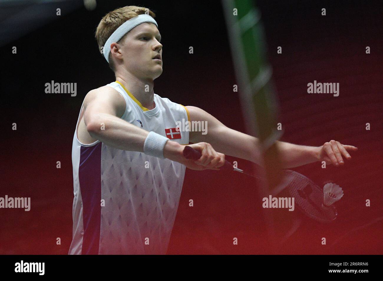 Singapore. 11th June, 2023. Anders Antonsen of Denmark competes during ...