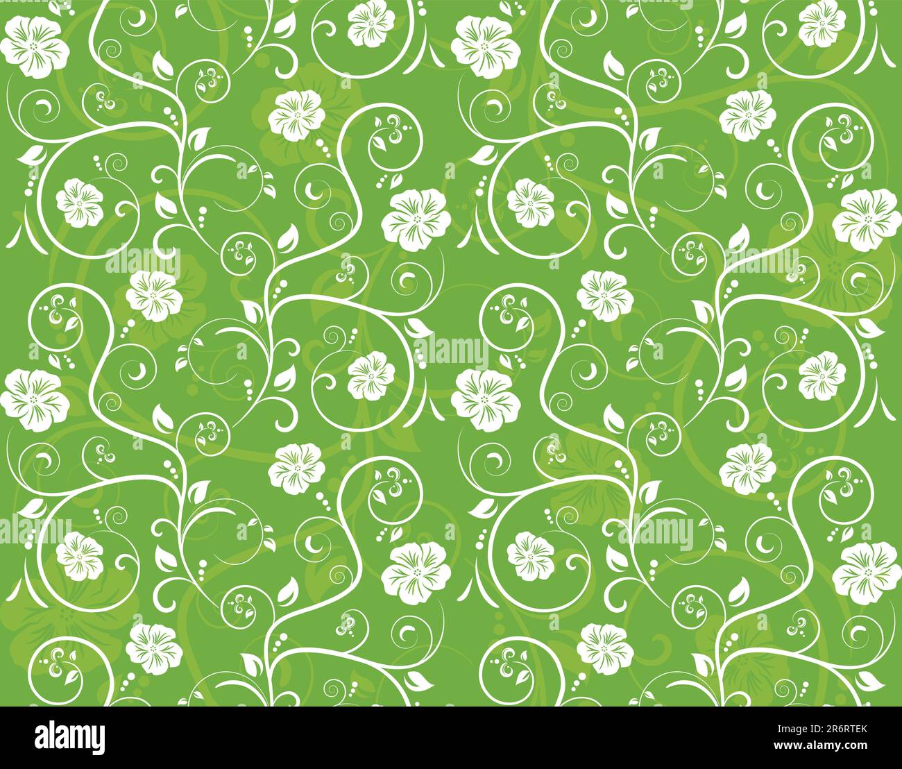 Seamless vector texture of overlying layers of floral elements and ...