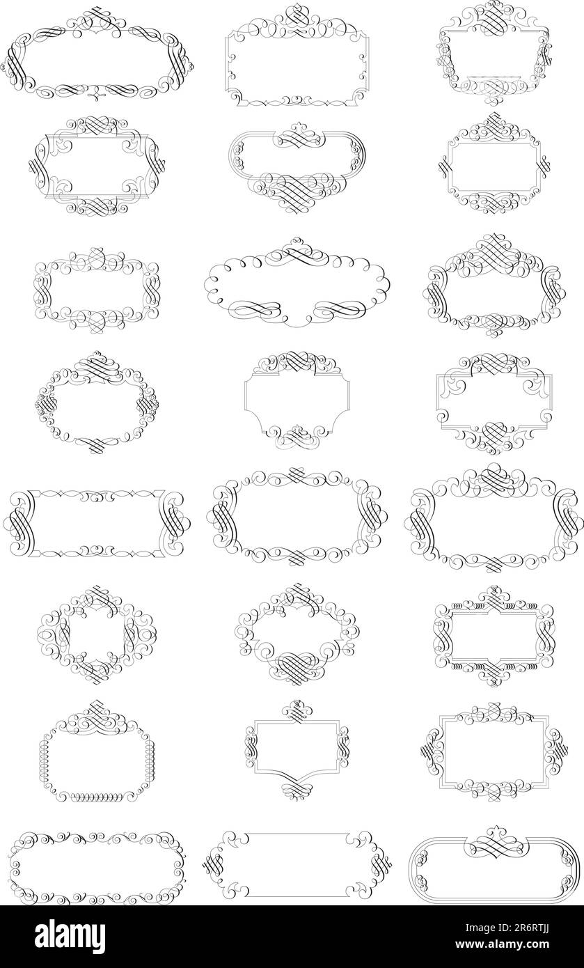 Scroll, cartouche, decor, vector illustration Stock Vector Image & Art ...