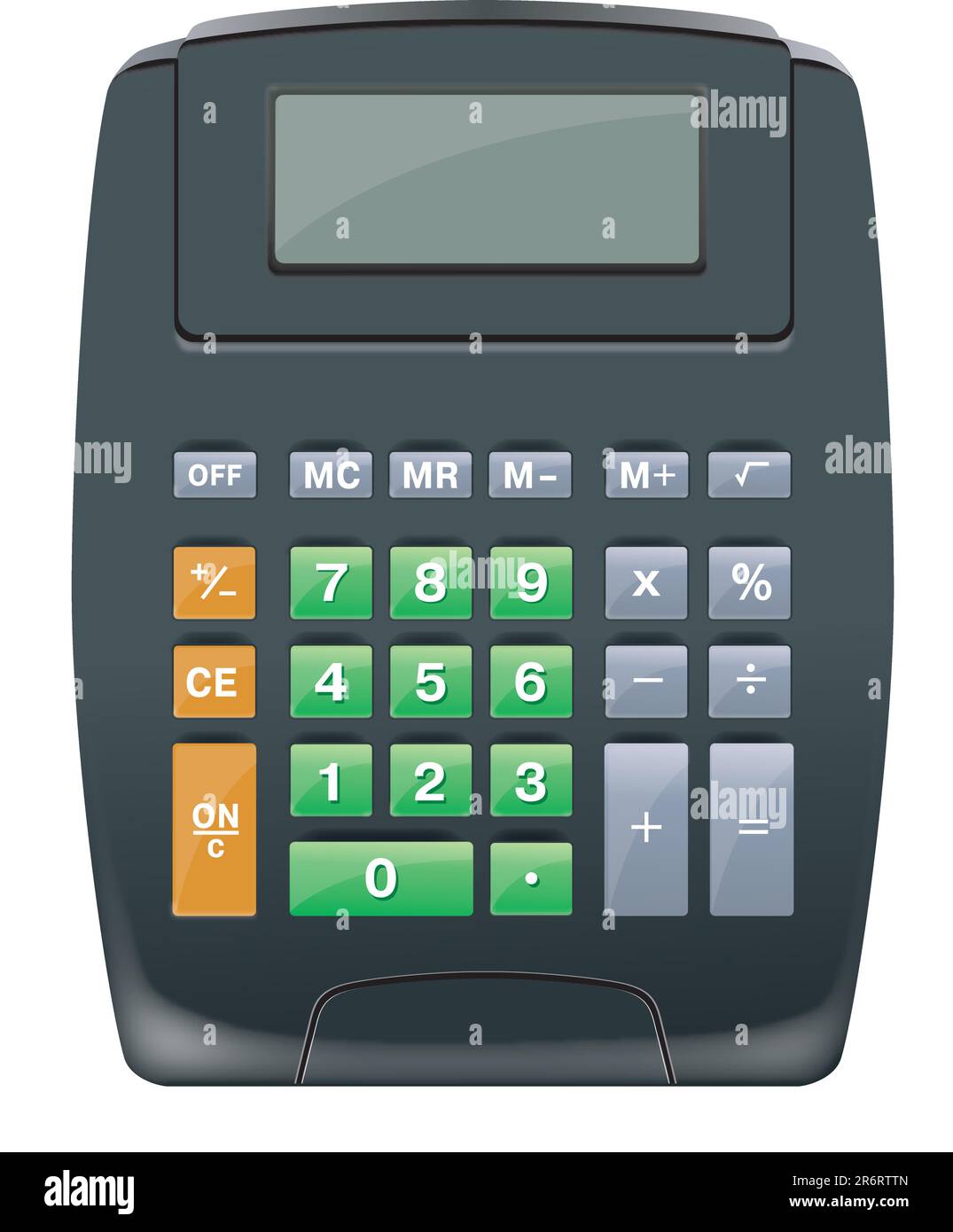 Push button calculator Stock Vector Images - Alamy