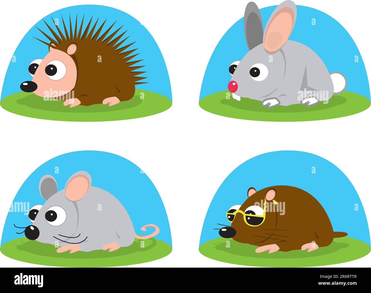 Illustration of little animals Stock Vector Image & Art - Alamy