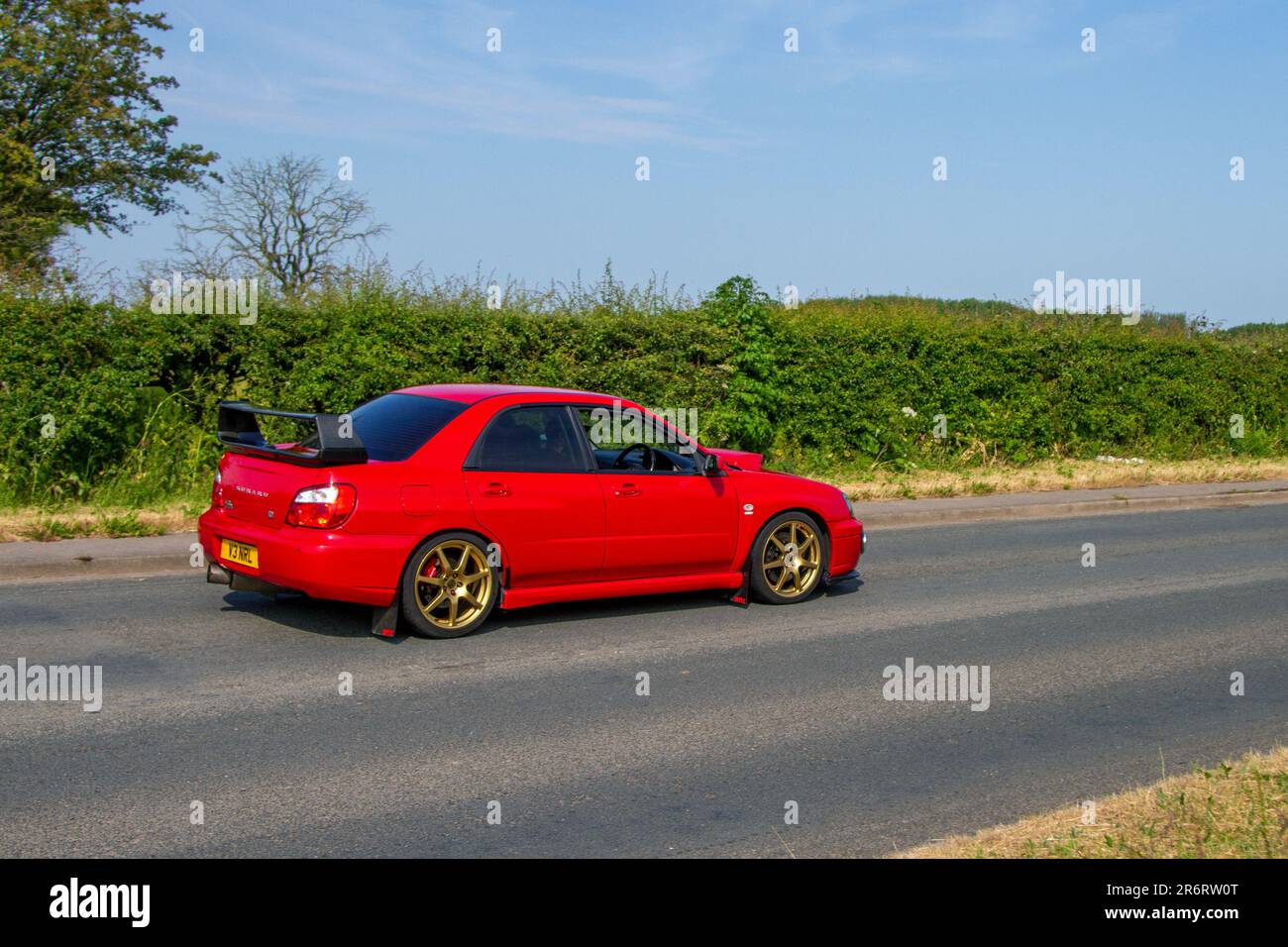 2004 Red Subaru Impreza WRX Turbo; Classic & Performance Motor Show at ...