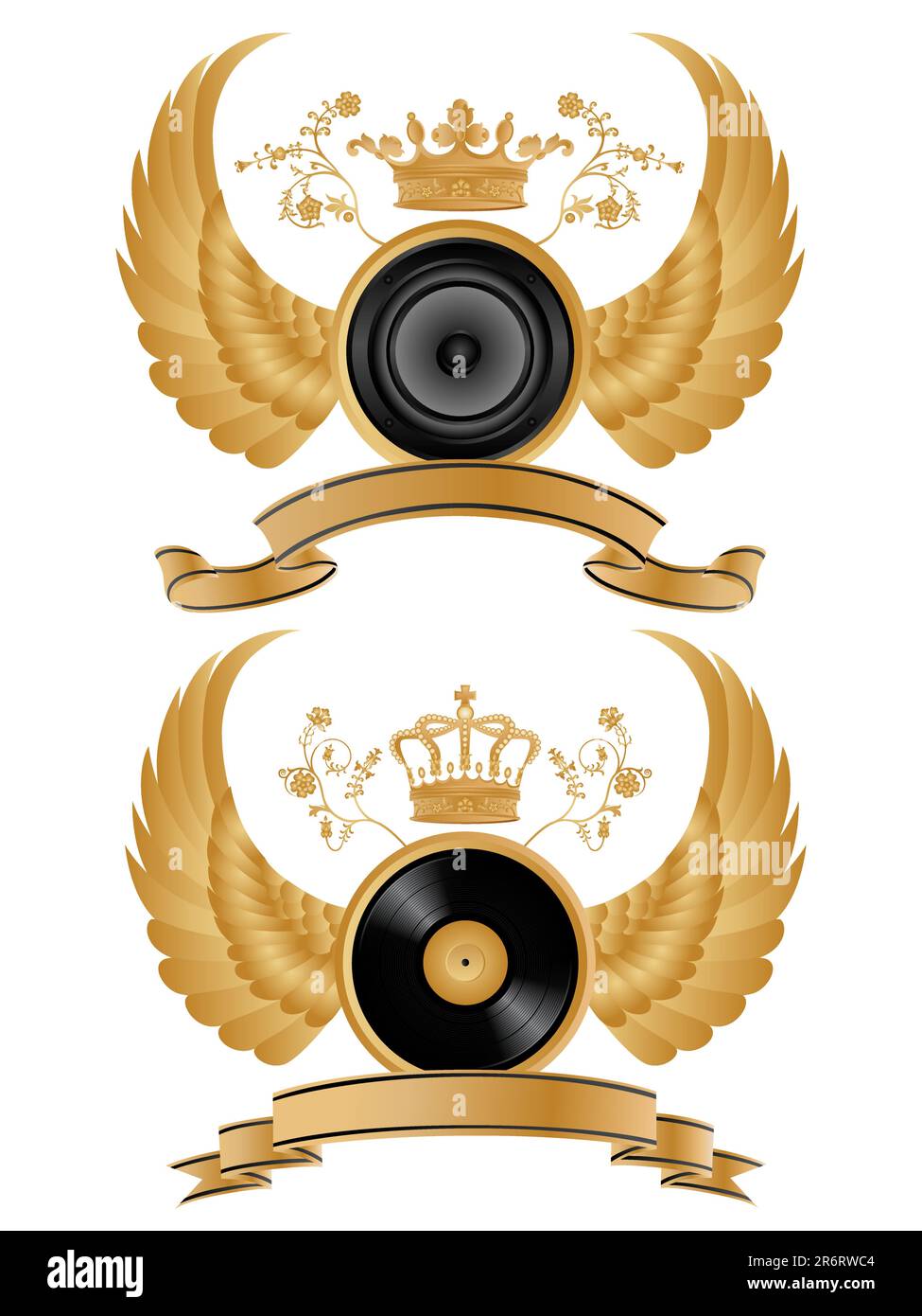 Vector heraldic music pattern Stock Vector Image & Art - Alamy