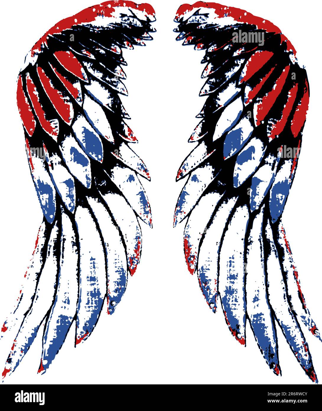 bird wing illustration Stock Vector Image & Art - Alamy