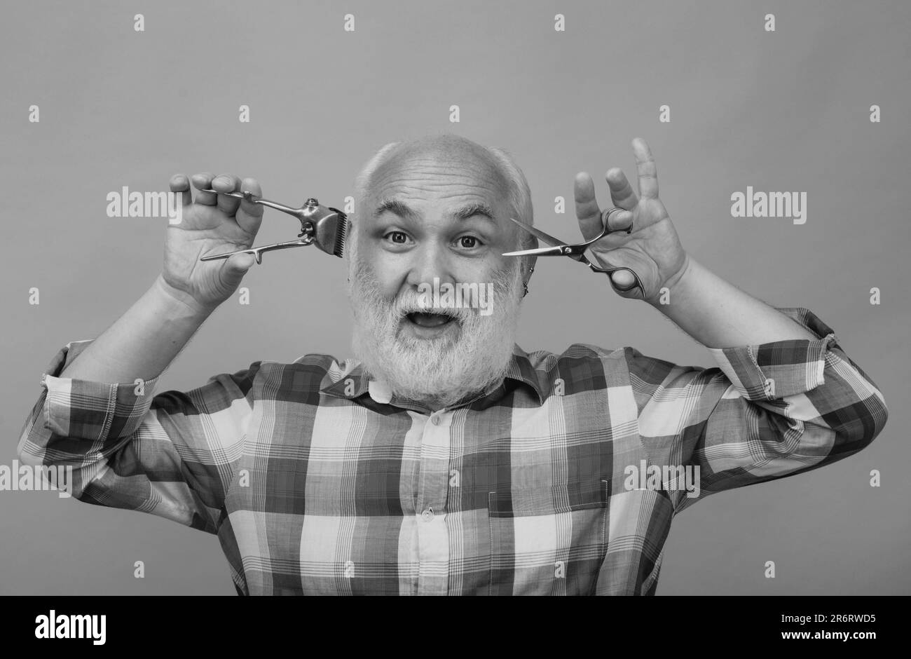 Scissors senior Black and White Stock Photos & Images - Alamy