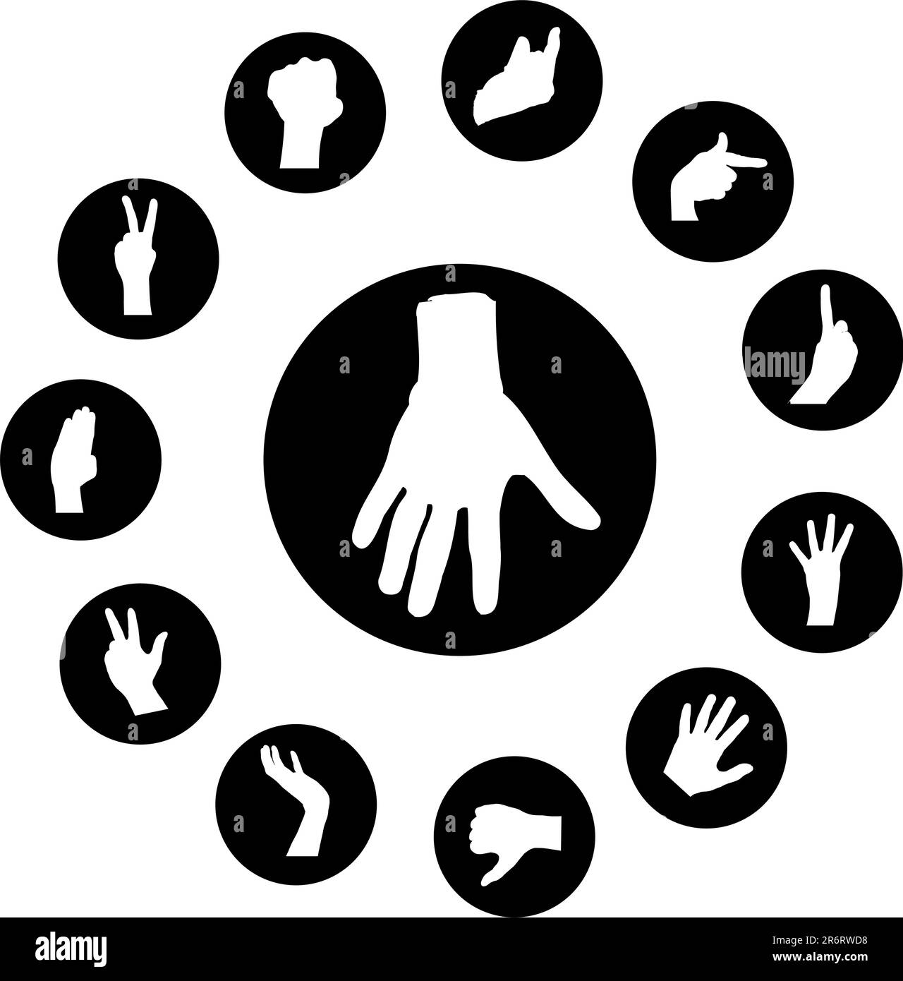 Hand set Black and White Stock Photos & Images - Alamy