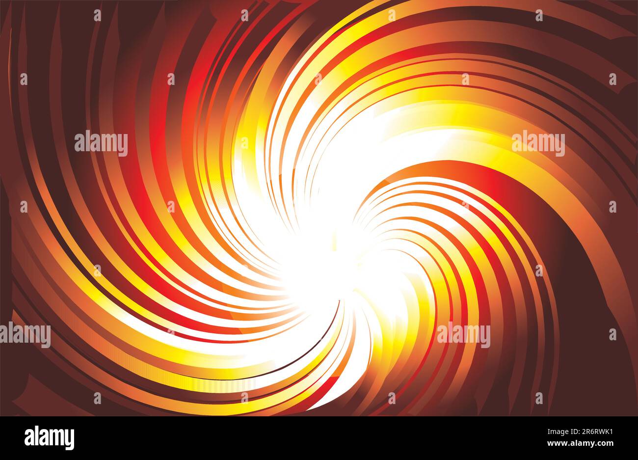 Vortex of Yellow and Red Burning Light Rays Stock Vector Image & Art ...