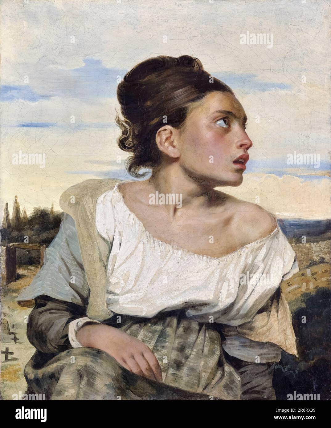 Orphan girl at the cemetery hi-res stock photography and images - Alamy