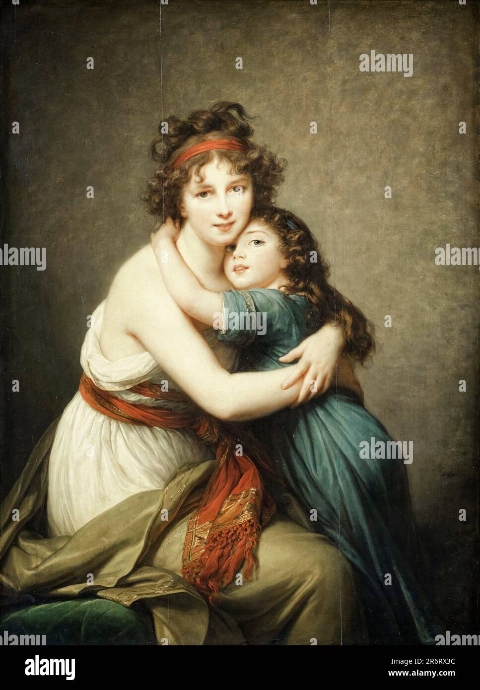 Elisabeth Vigee Le Brun (1755-1842), Self Portrait with her daughter ...