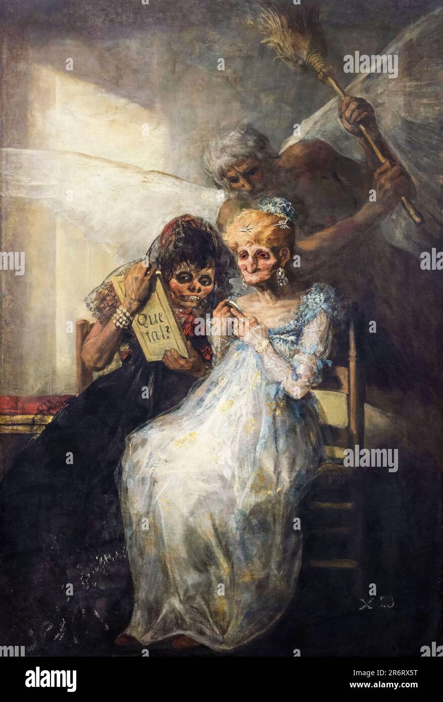 Francisco Goya, Old Women or Time, painting in oil on canvas, circa ...