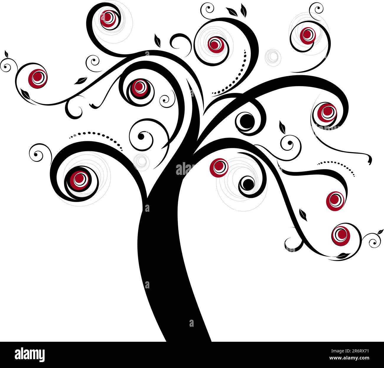 Stylized tree icon trendy hi-res stock photography and images - Alamy