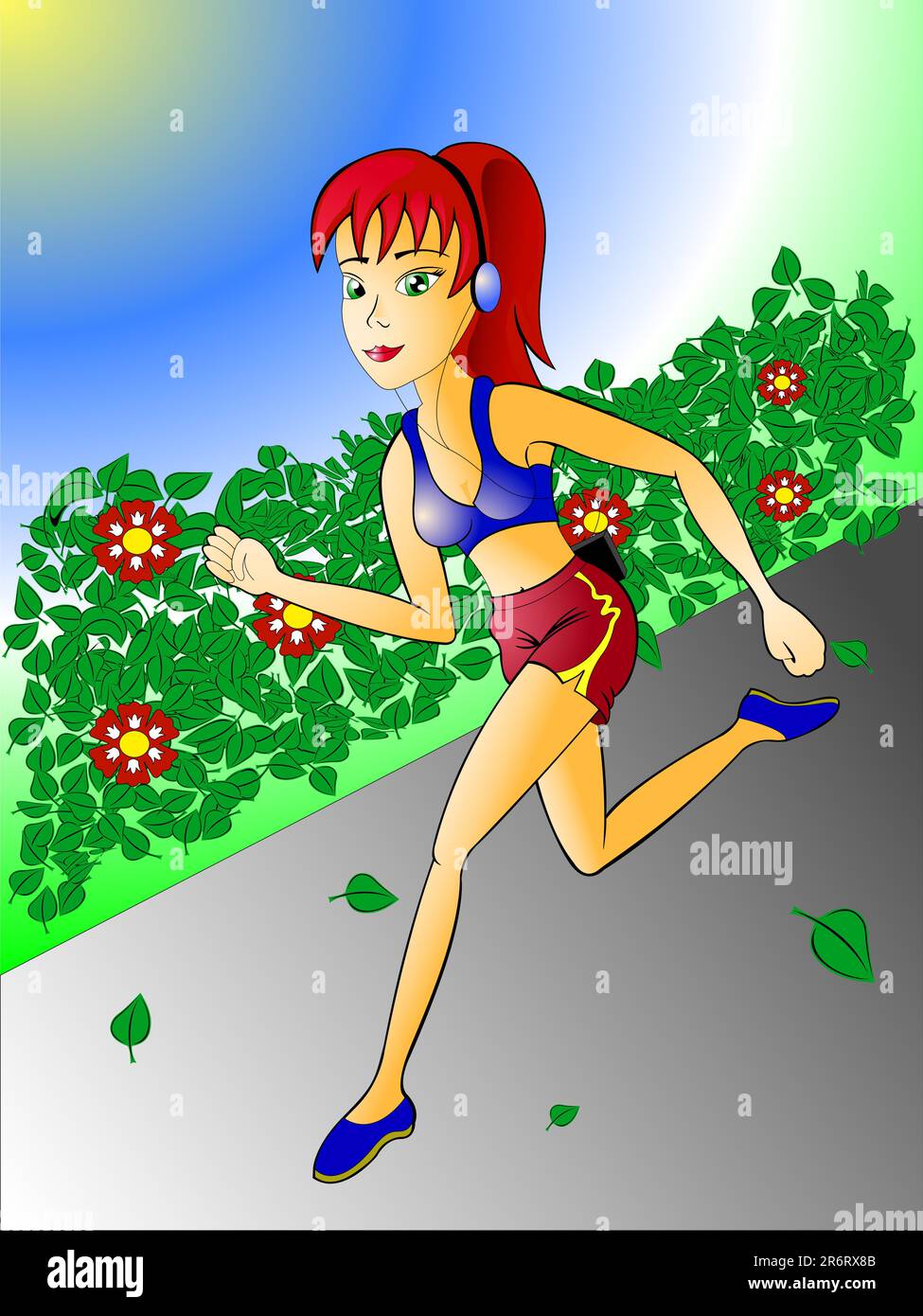 Jog park Stock Vector Images - Alamy