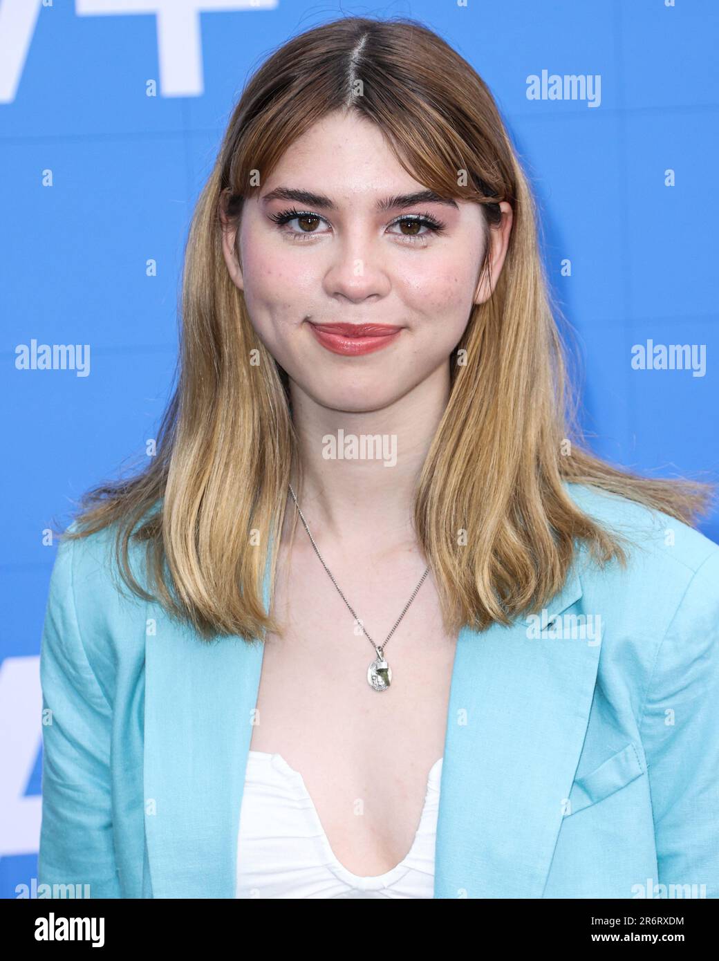 NORTH HOLLYWOOD, LOS ANGELES, CALIFORNIA, USA - JUNE 10: Actress Callie Haverda arrives at Apple ...