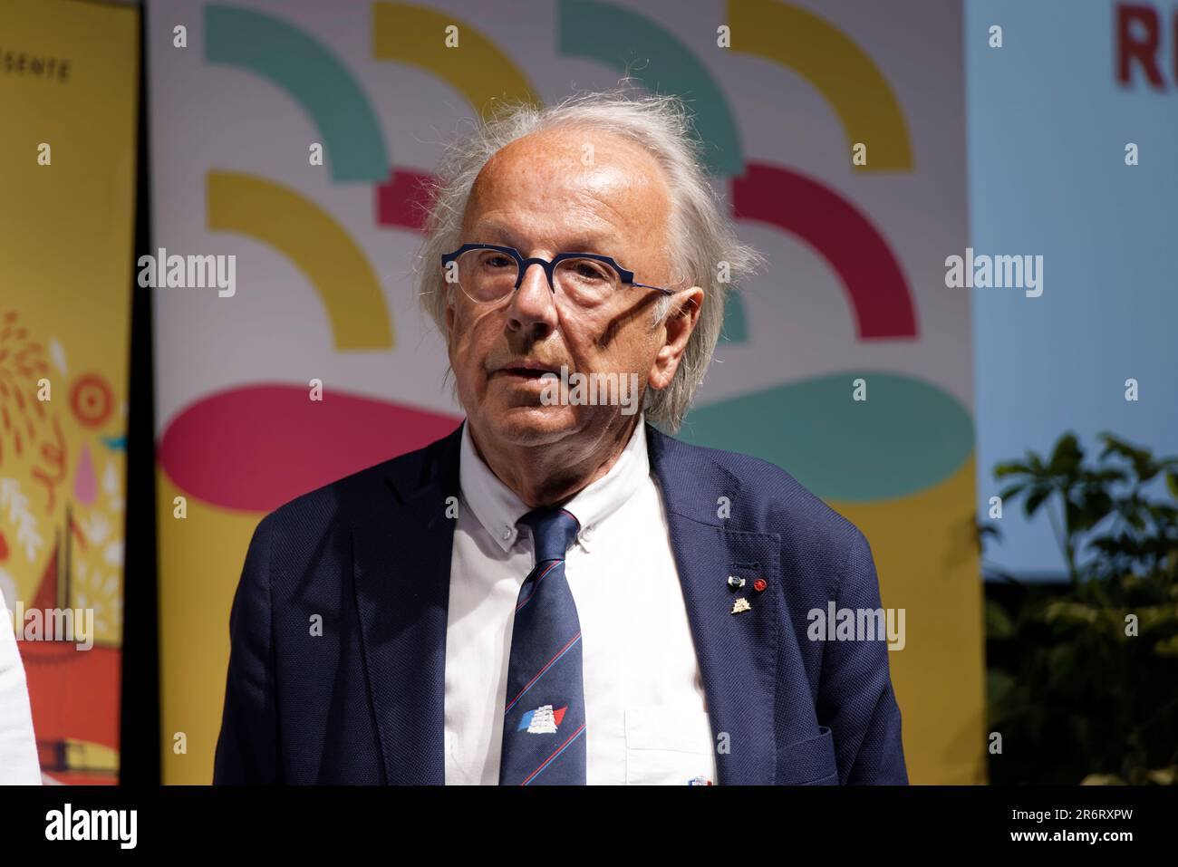 Rouen, France. 10th June, 2023. Founder of the Freedom Armada, Patrick ...