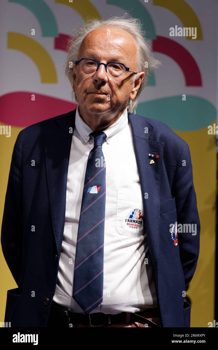 Rouen, France. 10th June, 2023. Founder of the Freedom Armada, Patrick ...