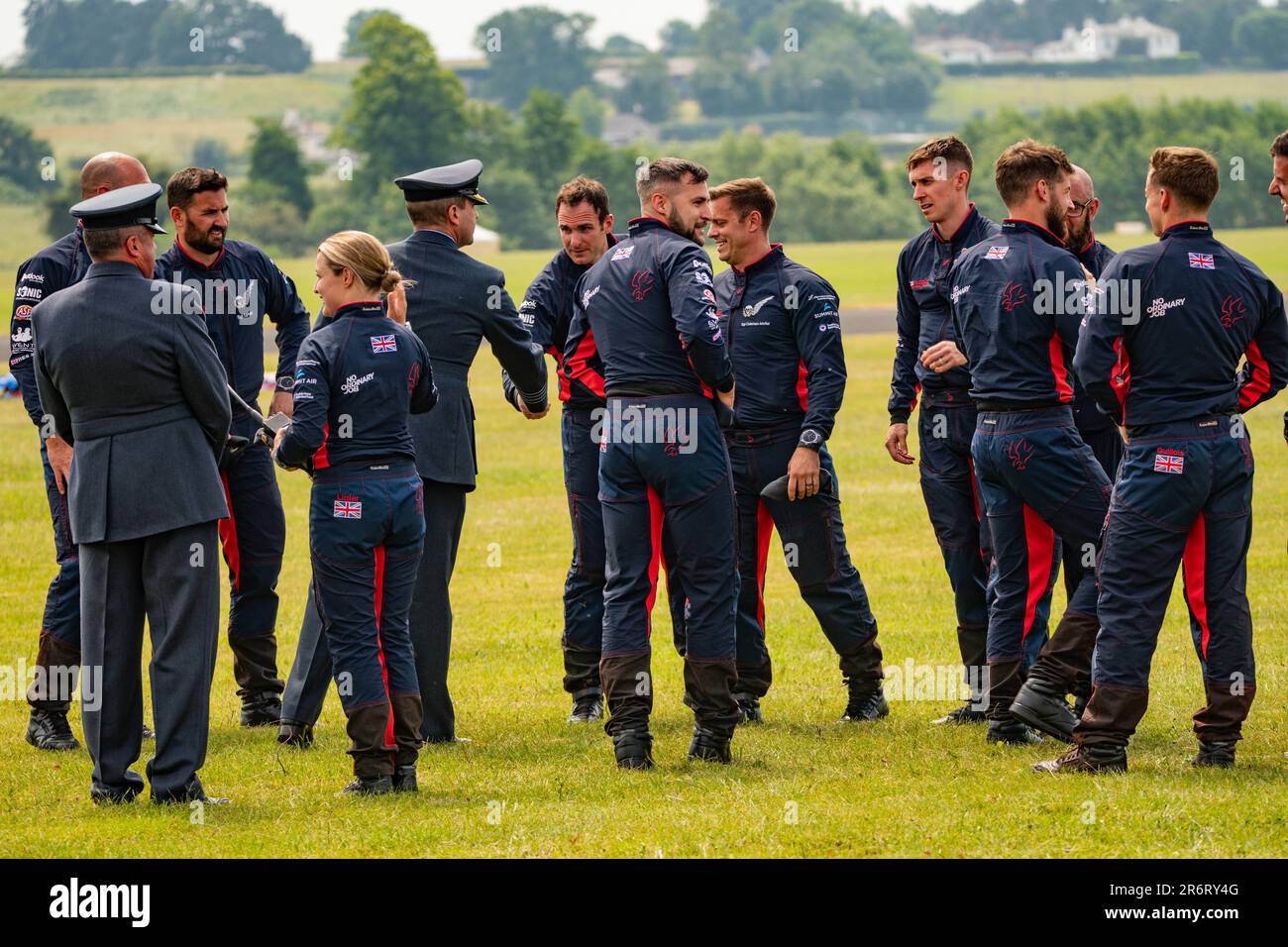 The RAF Falcons after the last ever parachute drop from a C-130J ...