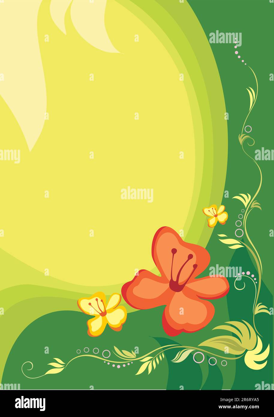 vector illustration of a decorative card Stock Vector Image & Art - Alamy